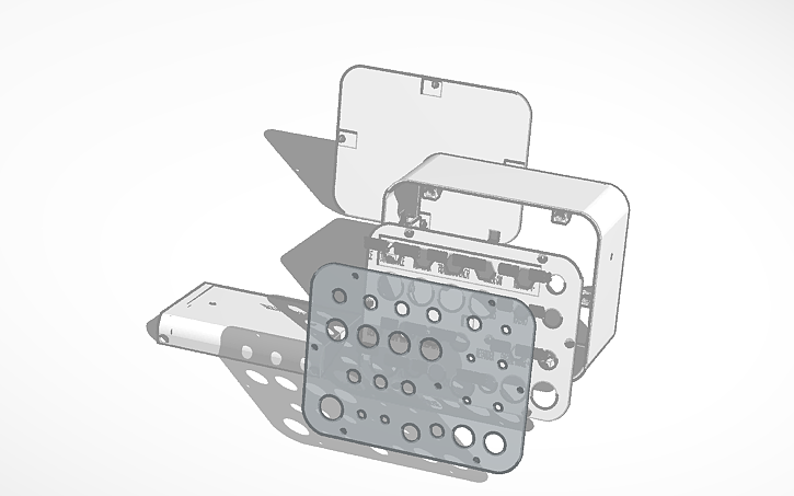 3D design Button Box final - Tinkercad