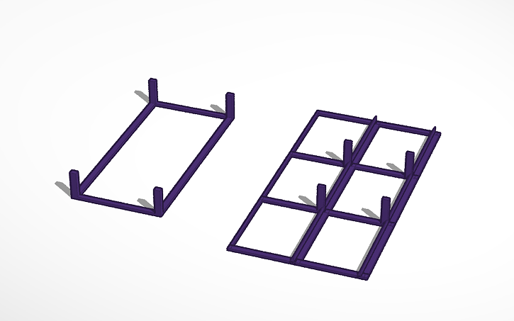 3D design New 1/64 Modified Half Rack - Tinkercad