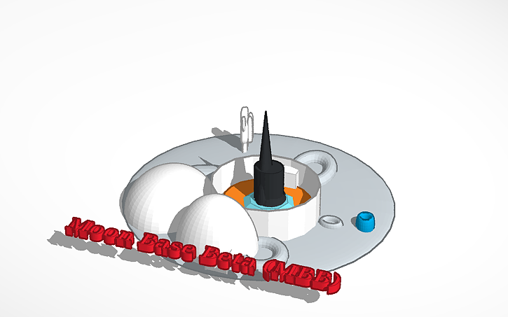 3D design Moon Base Beta (MBB) - Tinkercad