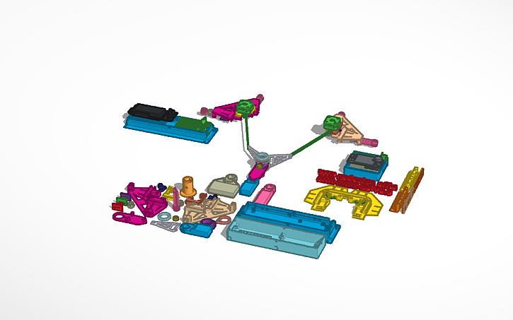 3D design Vertical Drawbot for a whiteboard (WIP) | Tinkercad