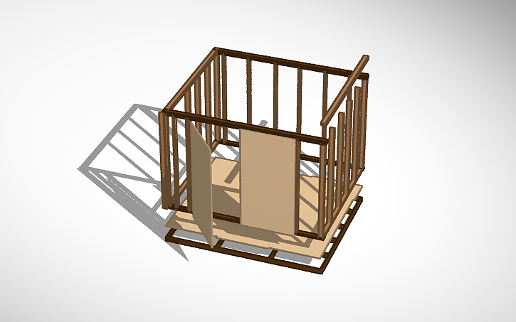 3D design shed - Tinkercad