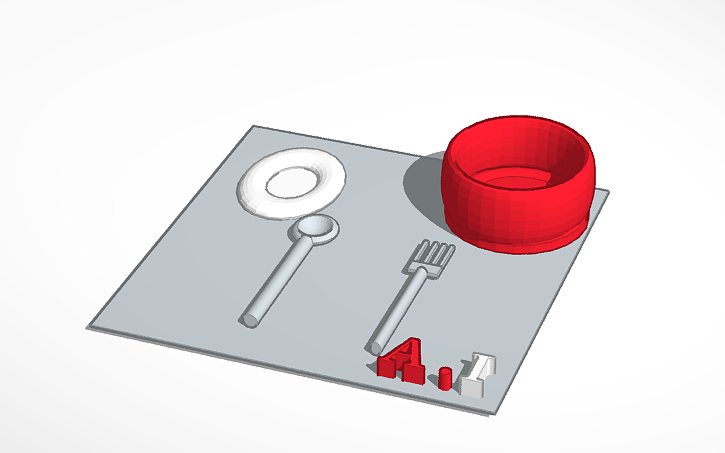 3D design Magnetic Tableware | Tinkercad