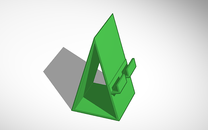 3D design Phone stand with charging access - Tinkercad