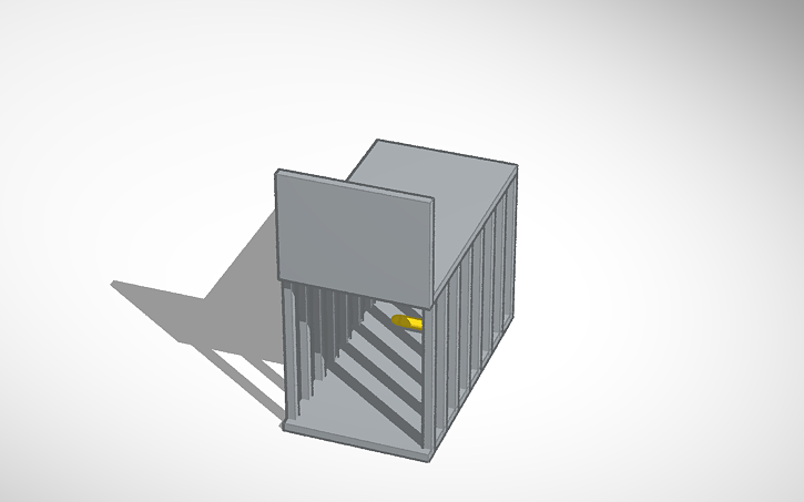 3D design Open Wild Pig Cage - Tinkercad
