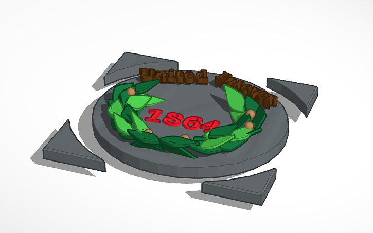 3D design Civil War Coin/Token | Tinkercad