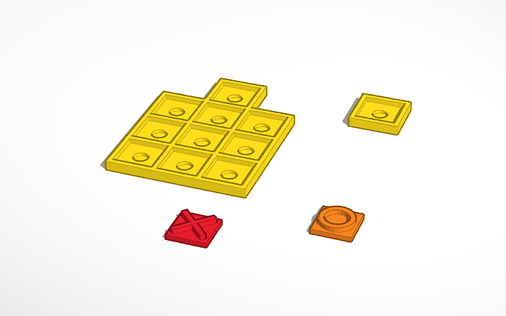 3D design Cross&Zero - Tinkercad