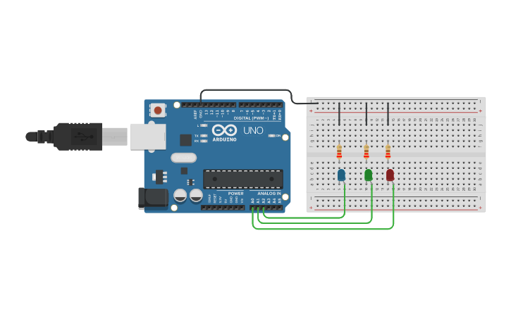 Circuit design DIODA - Tinkercad