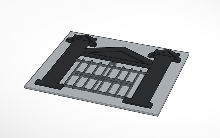 3D design Arsenal Gates - Tinkercad