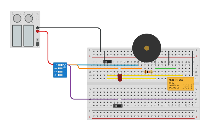 Circuit design Fire Detection Circuit - Tinkercad