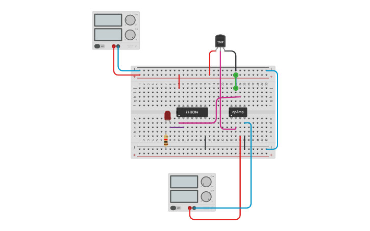 Circuit Design Temperature Controlled Fan Tinkercad