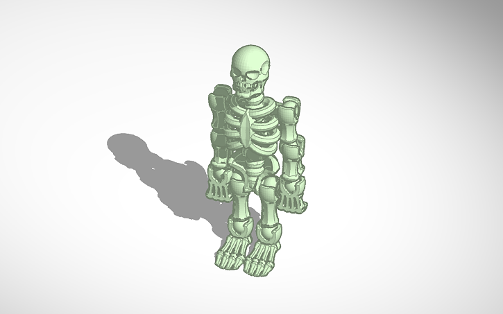 3D design skeliton - Tinkercad