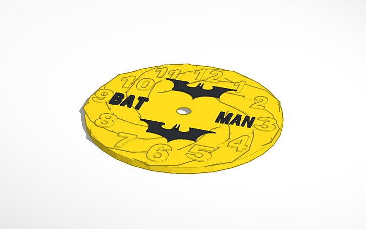 3D design Batman Clock | Tinkercad