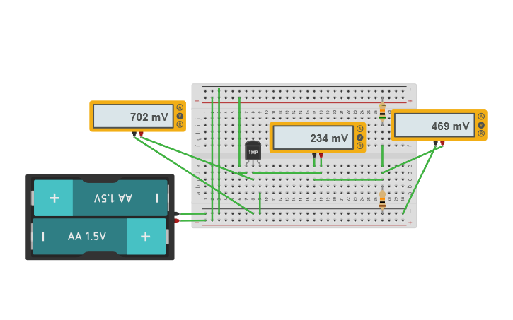 Circuit Design Lösung Aufgabe 5 Tinkercad
