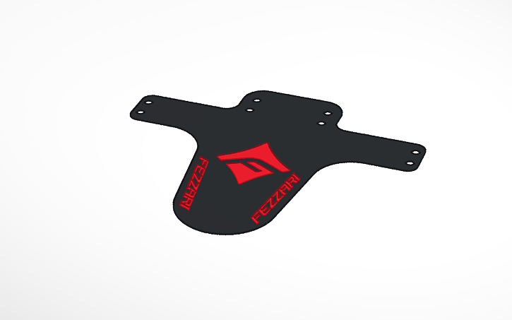 3D design mudguard - Tinkercad