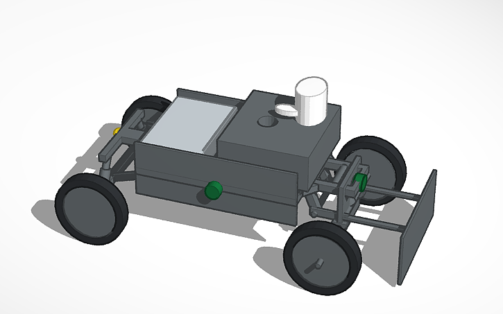3D design Robot semillas - Tinkercad