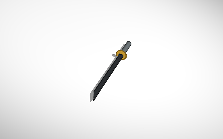 3D design Katana - Tinkercad