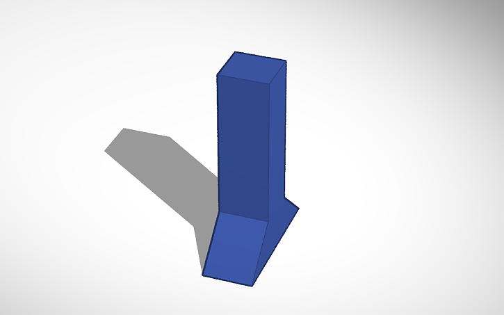 3D design Trapazoid tower - Tinkercad