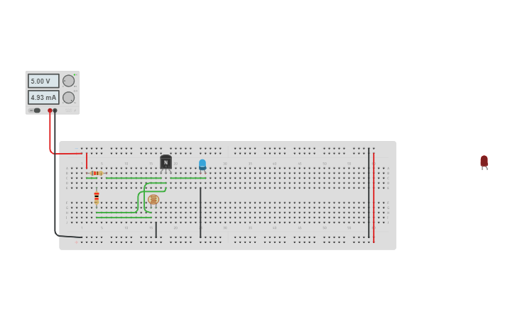 Circuit design practica sensor - Tinkercad