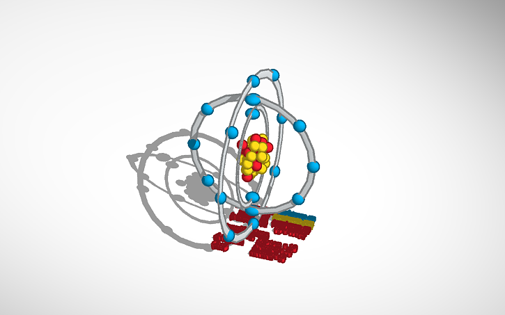 3D design Atomic Model Project - Tinkercad
