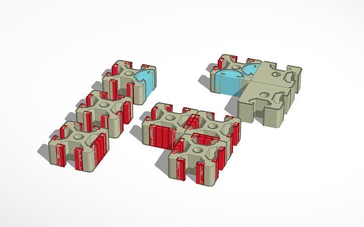 3D design v-slot 20x20 | Tinkercad