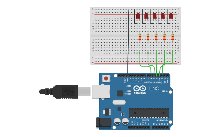 Circuit design 24b_Serial Input - Tinkercad