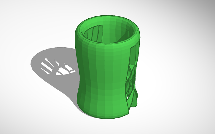 3d Design Candle Stand Voronoi Tinkercad