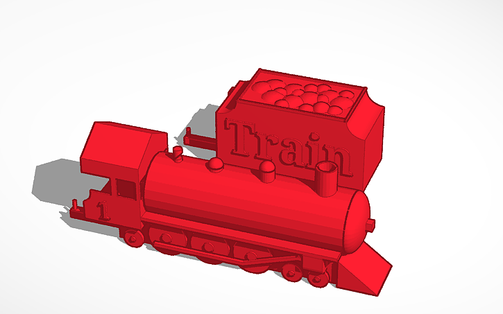 3D design locomotive - Tinkercad