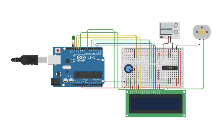 Circuit design Plant System - Tinkercad