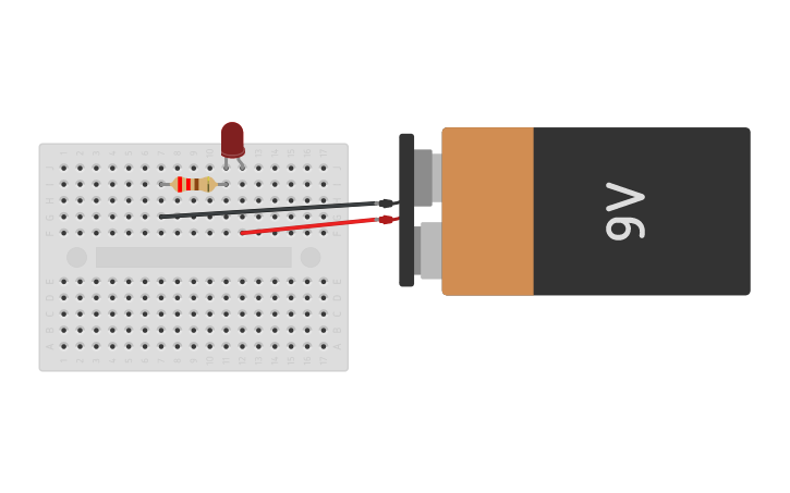 Circuit design Circuit with mini Breadboard - Tinkercad