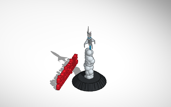 3d Design Rocket Launch Compellation Tinkercad