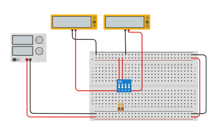 Circuit design pull down | Tinkercad