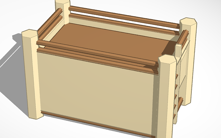 3D design Luxury Loft Bed | Tinkercad