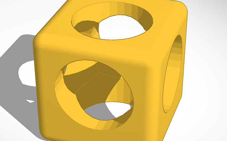 3D design raffys coin cube - Tinkercad
