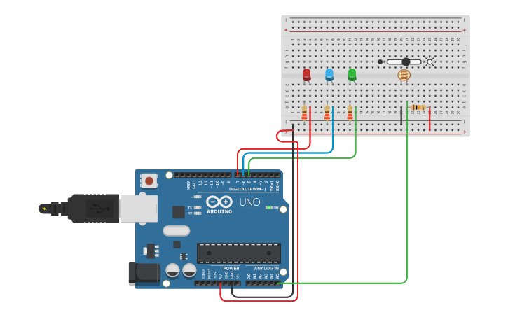 Circuit Design Ldr Tinkercad