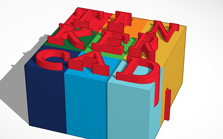 3D design Tinkercad key chain - Tinkercad