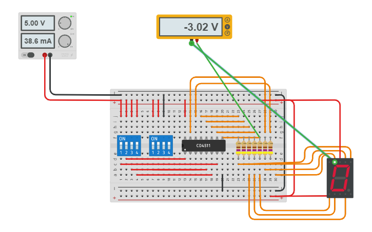 Circuit design Display 7 Seguimentos-Paulo 1EC | Tinkercad Circuit design Display 7 Seguimentos-Paulo 1EC | Tinkercad