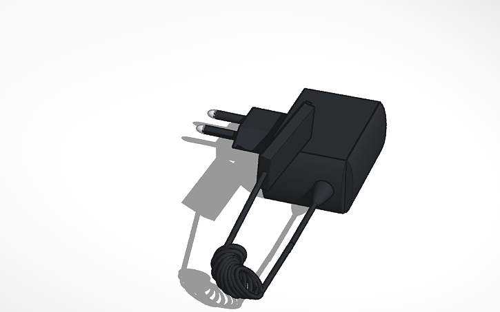 3D design usb charger - Tinkercad