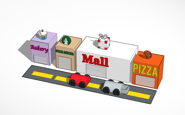 3D design shoping center - Tinkercad