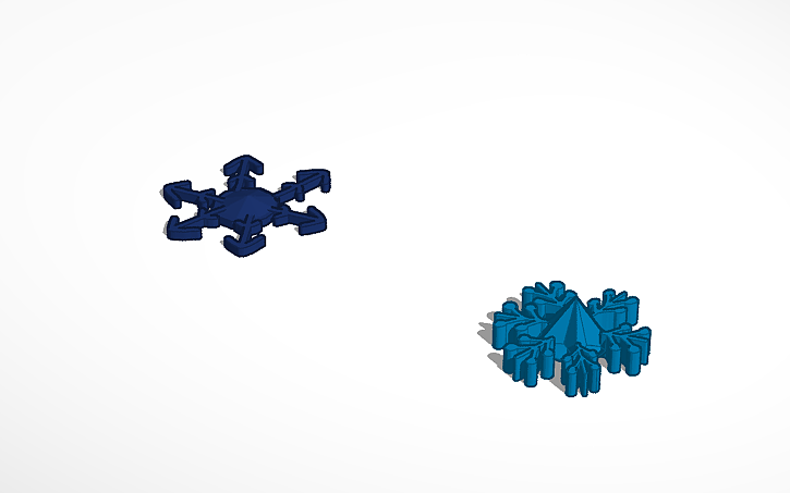 3D design snowflakes 1 | Tinkercad