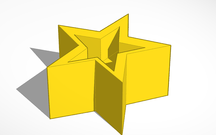 3D design star box | Tinkercad