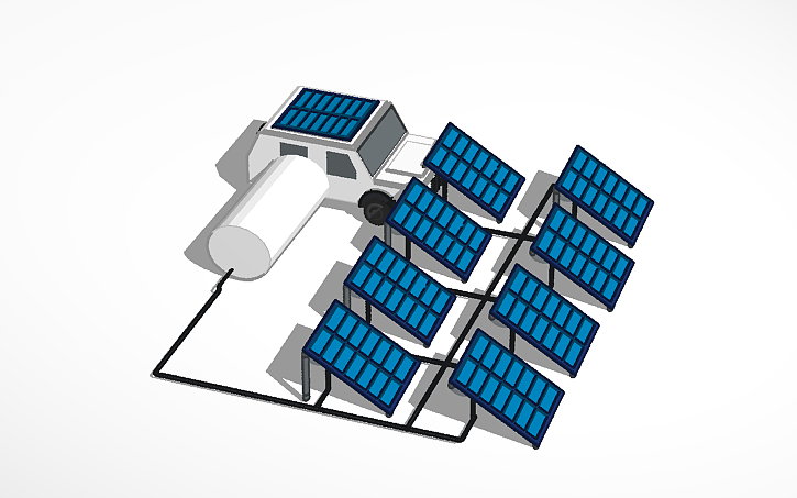 3D design Solar Panel - Tinkercad