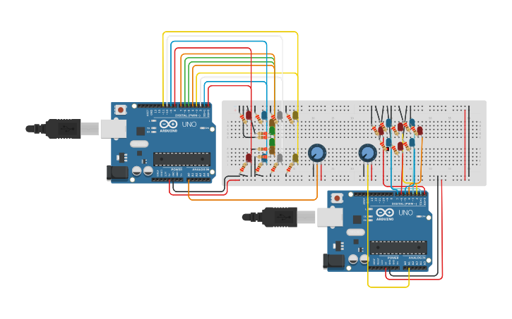 Circuit design POTENCIÓMETRO CON ARDUINO - Tinkercad