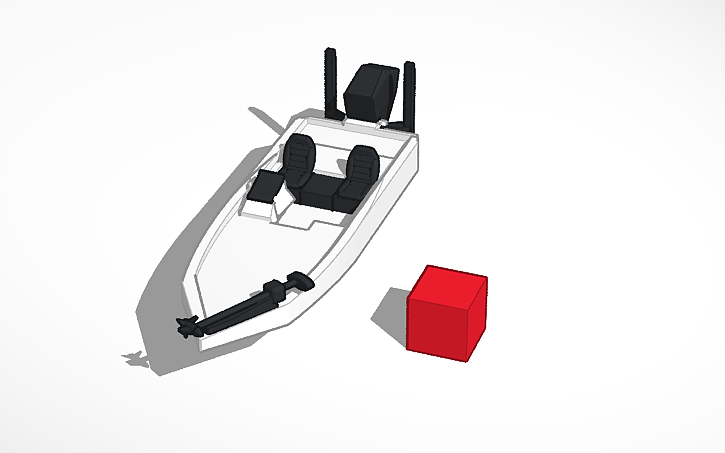 3D design bass boat | Tinkercad