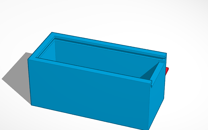 3D design box with lid - Tinkercad