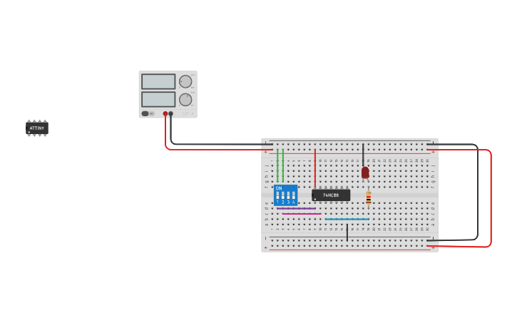Circuit design Familiarization of Logic AND Gate | Tinkercad