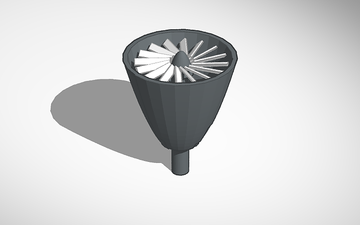 3D design Jet engine - Tinkercad
