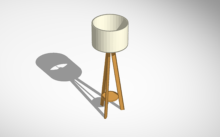 3d Design Floor Lamp Tinkercad