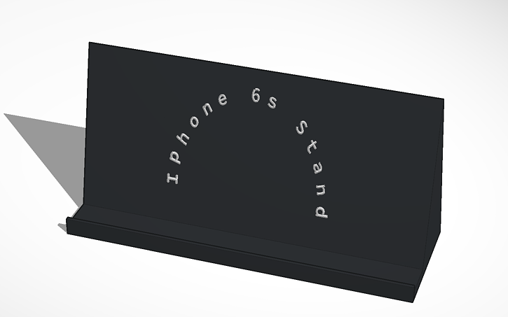 3D design iphone stand - Tinkercad