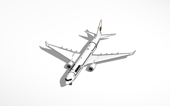 3D design TINKERCAD AIRLINES A330-203 - Tinkercad