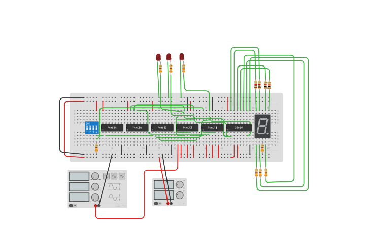 Circuit design Counter - Tinkercad